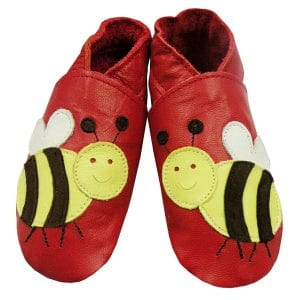 Daisy Roots Red Bee Leather Baby Shoes